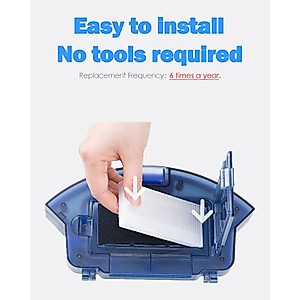 BBT BAMBOOST Filters Replacement Parts Fit for Eufy RoboVac 11S, Eufy 25C, RoboVac 30, Eufy 30C, Eufy 15C, Eufy Robovac 35C, RoboVac 12, RoboVac 15T, RoboVac 11S Plus Filters, Pack of 10