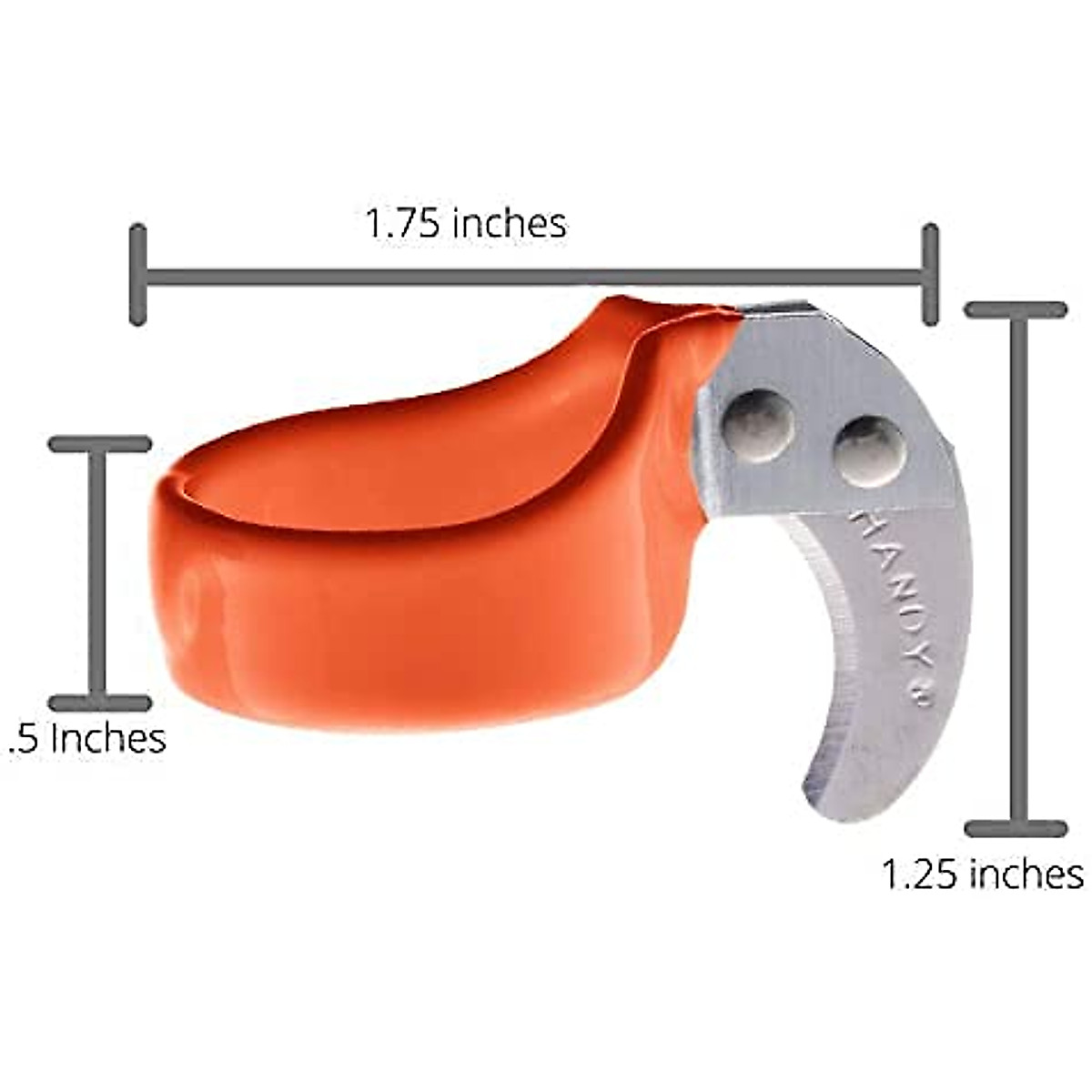 The Original Handy Safety Knife - Utility Ring Knife for Finger with Sharp, Curved Blade - Handy Gardener's Three Pack - By Handy Twine Knife