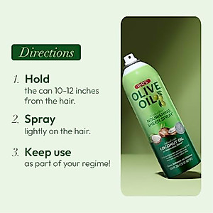 ORS Olive Oil Nourishing Sheen Spray infused with Coconut Oil 11.7 oz