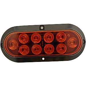 Autosmart KL-35102R Red 6" Oval LED Turn Signal Light