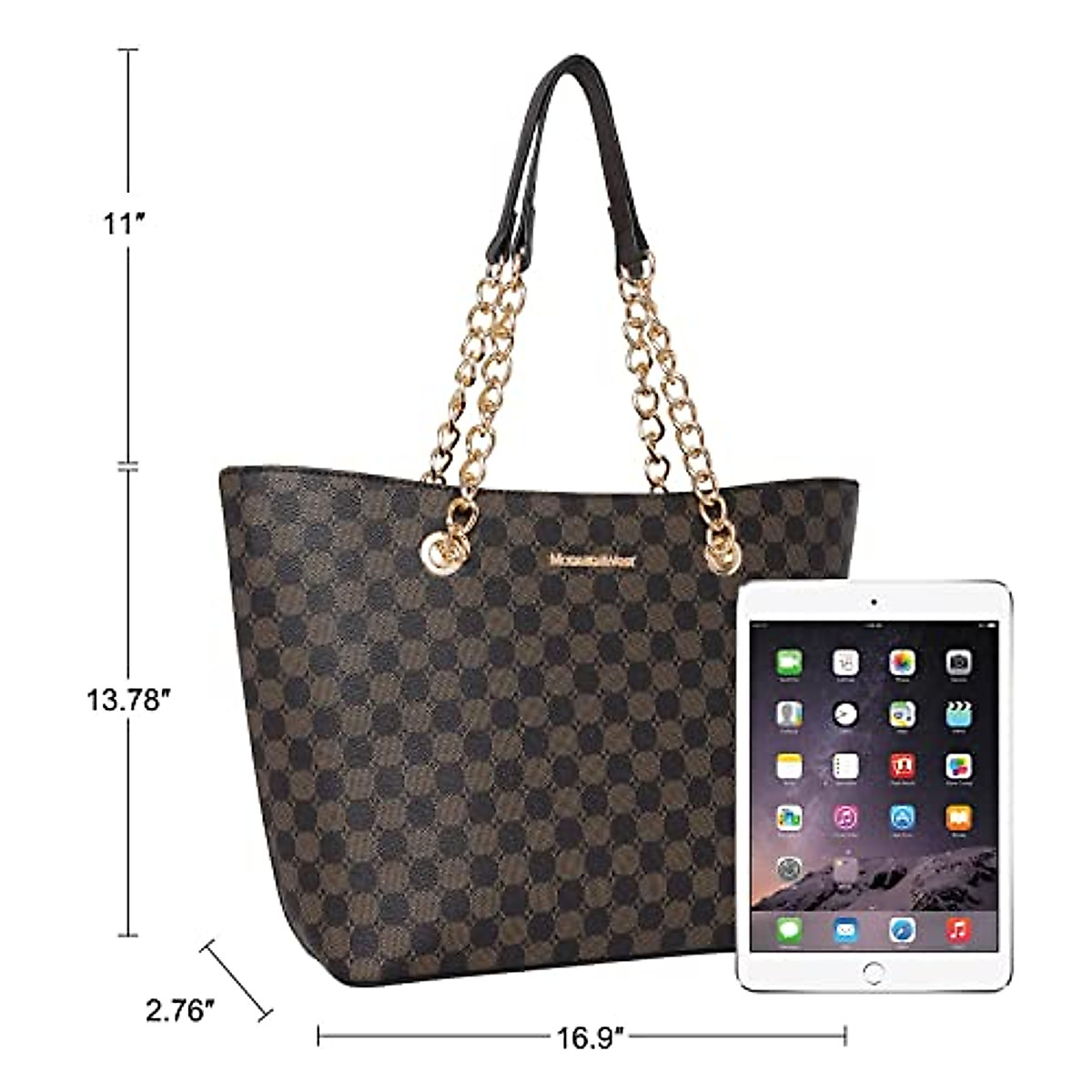 Montana West Large Tote Bag with Zipper Leather Purses and Handbags for Women Top Handle Shoulder Satchel Handbags Fashion Ladies Designer Handbags with Pockets Women Leather Hobo Handbags MWC-039CF