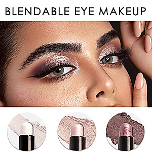 FOCALLURE 3 Pcs 2 in 1 Eyeshadow and Eyeliner Pen, Waterproof Eye Shadow Pencil, Hypoallergenic Eyeshadow, Highlighter Eye Liner, Multi-Dimensional eyes Look, FA38-11116-123