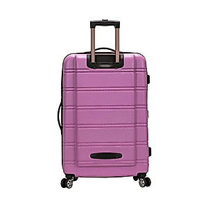 Rockland Melbourne Hardside Expandable Spinner Wheel Luggage, Pink, 2-Piece Set (20/28)