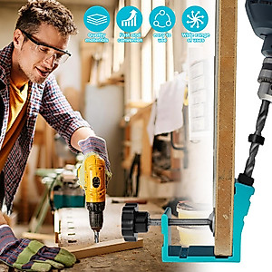 47Pcs Pocket Hole Jig Kit, Aluminum Alloy Pocket Screw Jig Drill Guide, Sturdy 15° Angled Hardware Holes Drilling Positioner, Woodworking Punch Locator Tool with 20 Screws 1 Hex Key for Carpentry