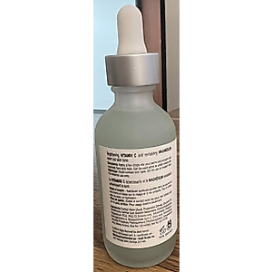 Valjean Labs Facial Serum, Glow | Vitamin C + Magnesium | Helps to Brighten and Clear Skin, Even Tone and Prevent Wrinkles | Paraben Free, Cruelty Free, Made in USA (1.83 oz)