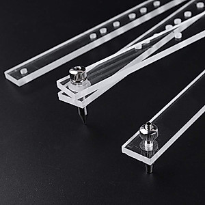 Sara-u 50cm Scale Excellent Folding Ruler Artist Pantograph Copy Rluers Draw Enlarger Reducer Tool for Office School Drawing Supplies