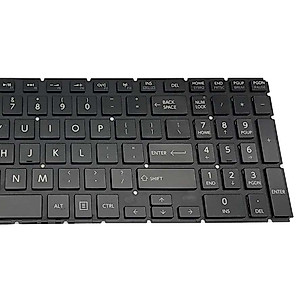 New Laptop Replacement Keyboard for Toshiba Satellite L50-C L50D-B L50D-C L50DT-B L50T-B L50T-C L50W-C L55D-B L55D-B L55D-B L55D-B L55D-B L55D-B US 9Z.NBCBQ.00I EBLIU01110 Black Backlight L50-B