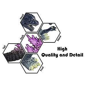 TwCare Godzilla Toy Action Figure: King of The Monsters, 2020 Movie Series Movable Joints Soft Vinyl, Carry Bag