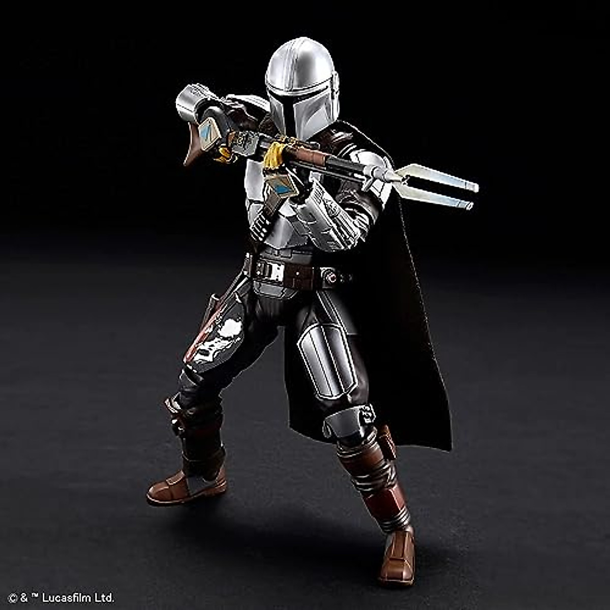 Bandai Hobby - The Mandalorian - The Mandalorian Beskar Armor (Silver Coating Ver.), Bandai Spirits Star Wars 1/12 Model Kit