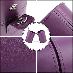 Narwey Makeup Brush Holder Travel Brushes Case Bag Cup Storage Dustproof for Women (Purple)