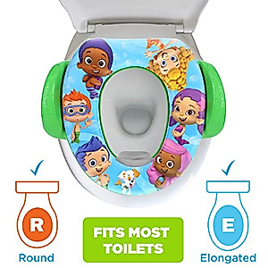 Nickelodeon Bubble Guppies Soft Potty Seat and Potty Training Seat - Soft Cushion, Baby Potty Training, Safe, Easy to Clean