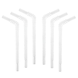 Re Play Made in USA - 6pk of 8.7" Replacement Straws for Re-Play Straw Cups - Reversible - No Pull Out Straight or Flexible Bend