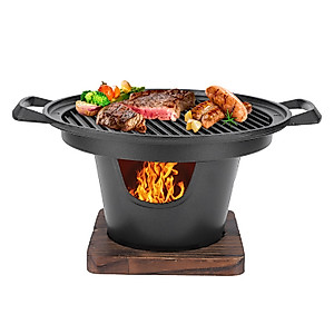 6.9x4.9in Portable BBQ Grill Detachable Non Stick Mini Charcoal Grill Barbecue Desk Tabletop Outdoor for Traveling Picnics Camping Outdoor,for 1 to 2 People