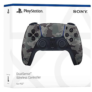 PlayStation Sony 5 DualSense Wireless Controller - Gray Camouflage (Renewed)