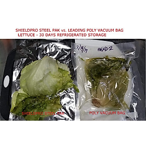 Mylar Vacuum Seal 8"x16' or 11"x16' Rolls | SteelPak Textured/Embossed Aluminum Foil Vacuum/Heat Seal Rolls to Create Custom-Sized Vacuum Sealer Bags (1, 11"x16')