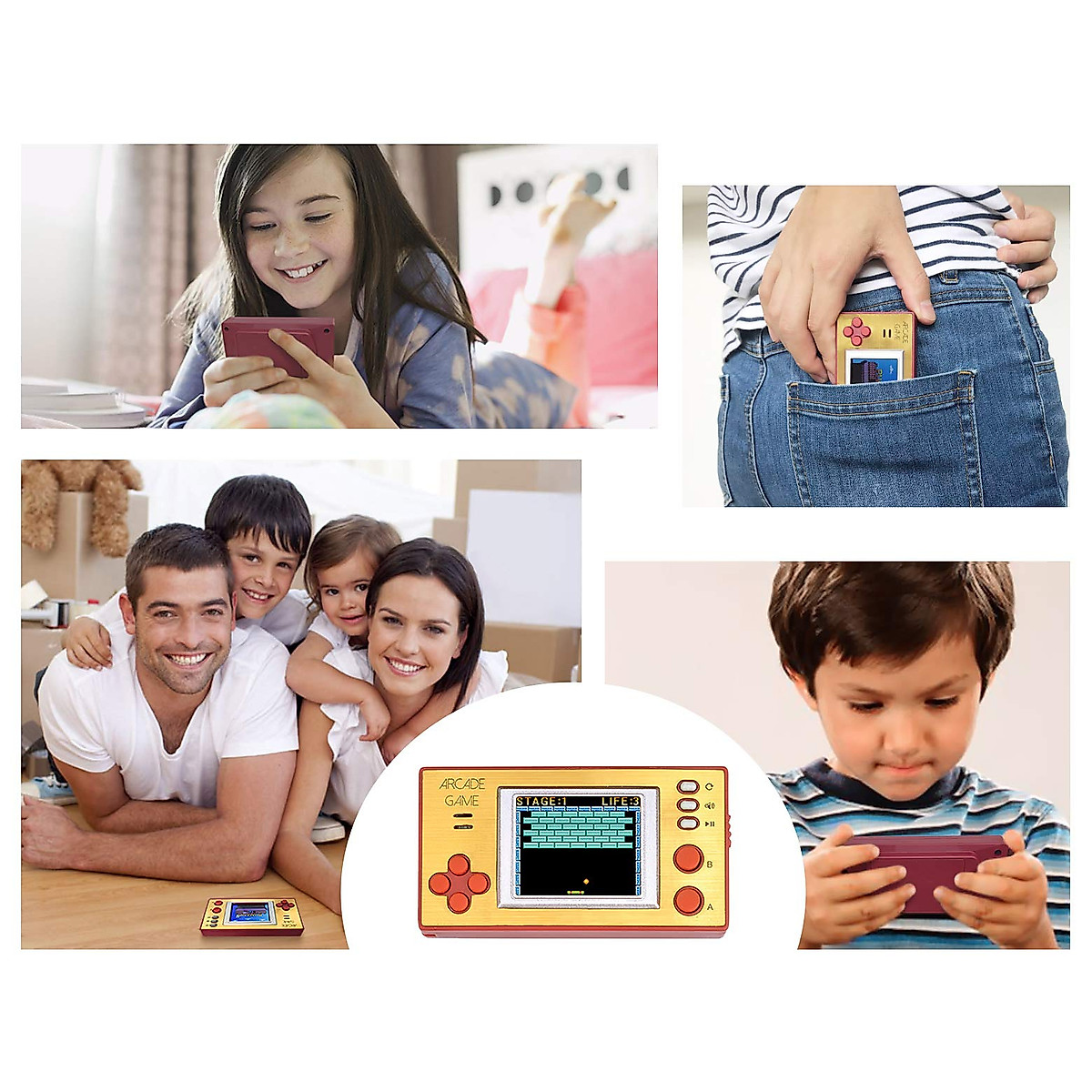 LEHAWU Handheld Portable Arcade Video Game Console iWawa Retro Pocket 150+ Games for Kids to Adult