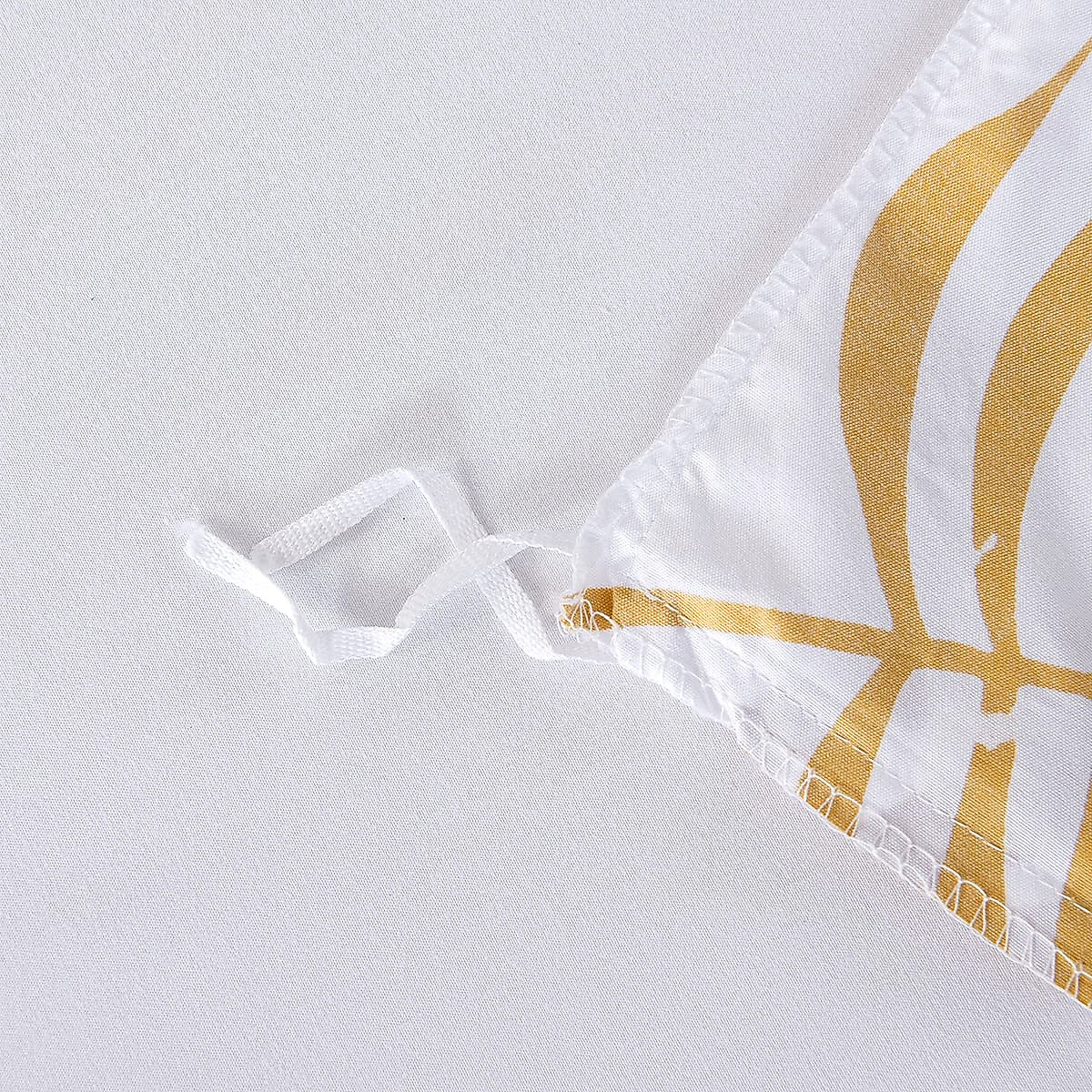 Megsv Leaves Duvet Cover Set Golden Tropical Leaf Comforter Cover with Pillow Sham Soft Bedding Set No Comforter (King)