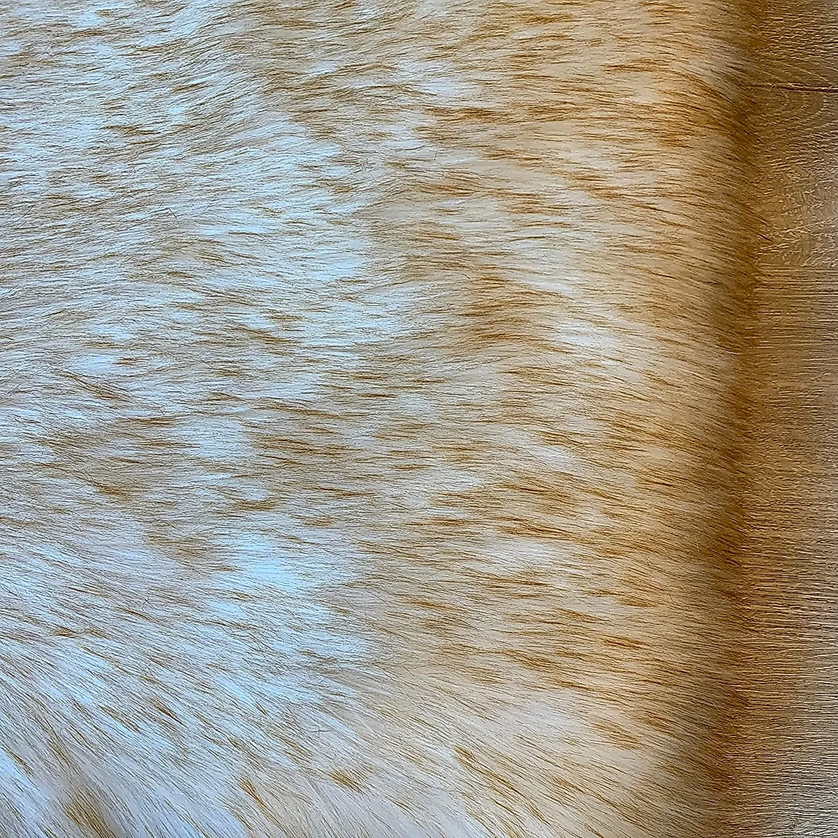 Luxury Faux Sheepskin Fur Rug | Fluffy Area Rug, Shag Rug for Bedroom, Living, Kids Room | Soft Fuzzy Rug, Non-Slip Home Décor Accent, Oval (3'x5', White/Brown Tips)