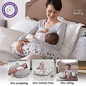 Boppy Nursing Pillow – Bare Naked Breastfeeding and Bottle Feeding, Propping Baby, Tummy Time, Sitting Support Pillow Only