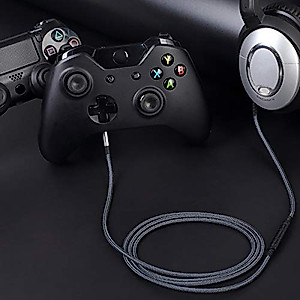 Audio Replacement Cable Replacement Cord with in-Line Mic Remote Volume Control Compatible with Bose QC15 QuietComfort 15 Headphones, Audio Cord Compatible with Samsung Galaxy Huawei Android