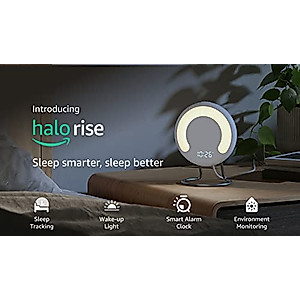 Introducing Amazon Halo Rise - Bedside Sleep Tracker with Wake-up Light and Smart Alarm