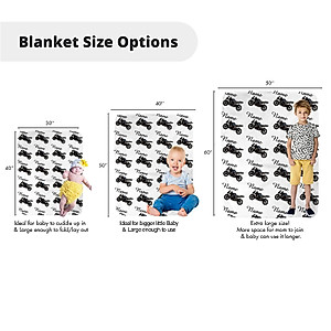 Custom Motorcycle Soft Minky Baby Blankets with Name, Personalized Dirt Bike Baby Blanket for Boys Kids, Motocross Name Blanket, Soft Plush Toddler Blankets for Infant Babies