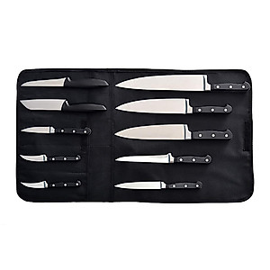 DAM UNIFORMS Cutlery Chef Bag – Knife Roll Bag for Professional Chefs – Fits up to 10 Knives