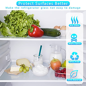 Kitchen Shelf Cabinet Liner, Non-Adhesive Waterproof Durable Drawer Fridge Liner Mat for Kitchen Cabinet, Shelves, Refrigerator, Closet, Storage, Desks, Clear 24 Inches x 6.56 FT