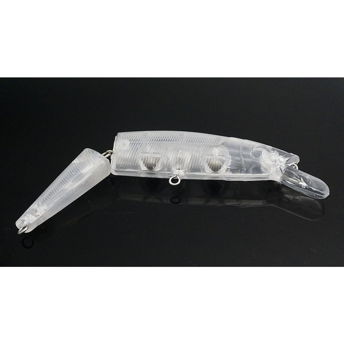 HTHYLURE 10PCS Unpainted Lure Blanks 18.4g 14cm with 7mm Free Fishing Eye Crankbait Baits Simulation Blank Body Clear Hard Baits Trout Salmon Minnow Lure Popper Lures Topwater Freshwater 7mm 218