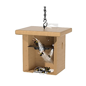 Best Bee Brothers Carpenter Bee Traps for Outside - Carpenter Bee Trap, Pine Turbo Trap Wood Bee Traps - Professional-Grade Carpenter Bee Traps for Outdoors Hanging - Bee Catchers for Outside (6 Pack)