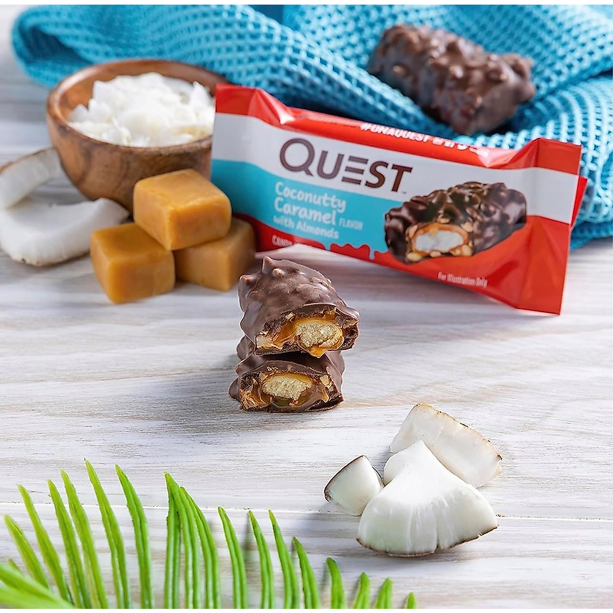 Quest Nutrition Coconutty Caramel Flavor With Almonds Candy Bites 5g Protein 1g Carb. (2pack)
