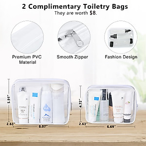 Snoffic Reliable Travel Backpack Men Women, Carry On Backpack Personal Item, Waterproof College Backpack, Business Work Hiking Casual Daypack Bag, Fits 17.3" Laptop, Light Blue