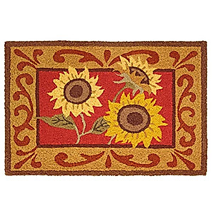 Jellybean Provence Sunflowers Scatter Rug 20" x 30"