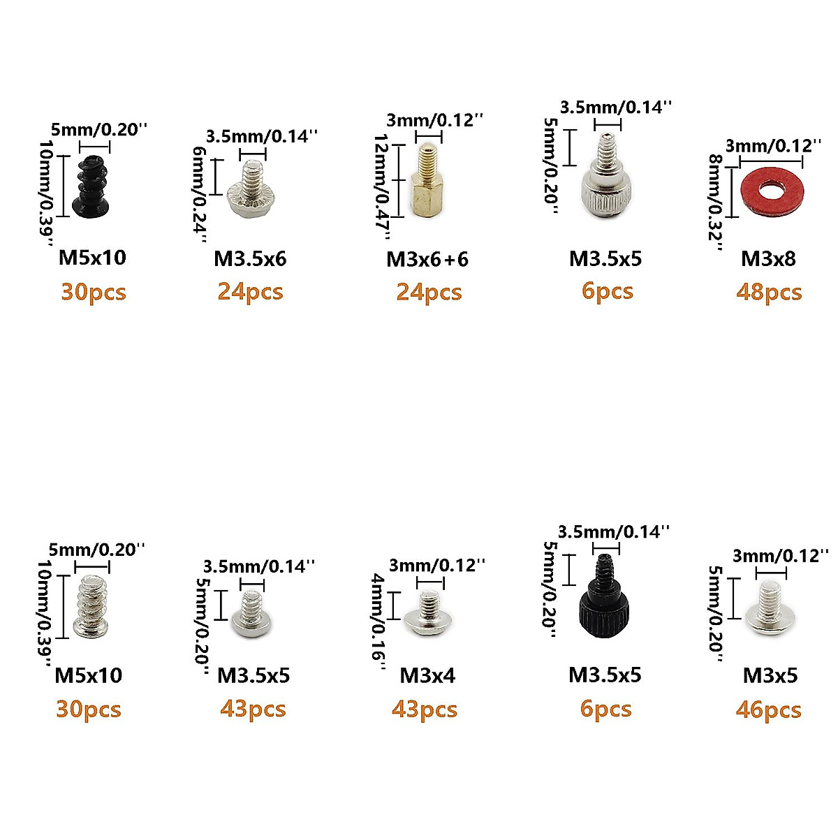 330PCS Personal Computer Screw Kit,TTZEZE PC Spacers Standoffs Screws Insulation Gasket,PC Hardware Bolt Set Assortment for Hard Drive Computer Case,Motherboard,Power,Fan,Graphics Card,CD-ROM,DVD-ROMs