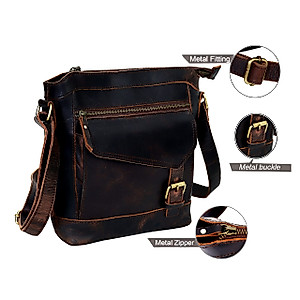 cuero Crossbody Purse for Women- Small Crossover Long Over the Shoulder Sling Womens Purses and Handbags For Men