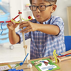 hand2mind Makerspace Task Cards, STEM Learning Cards for Kids Grade 3-5, 36 STEM Activities, Kids Building Projects, Learning Cards, Educational Toys, Fun Ideas on What to Build, Classroom Supplies