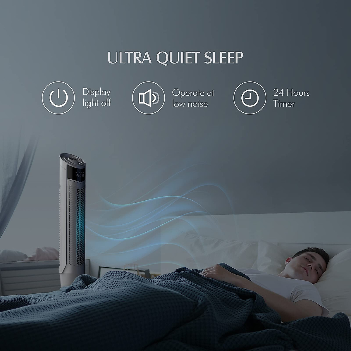 FREE VILLAGE TOWER FAN 5304-SILVER 47＂