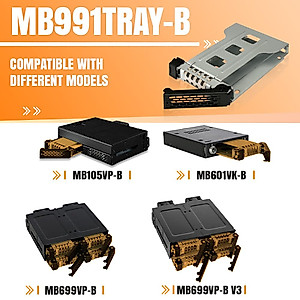 ICY DOCK 4 x 2.5 NVMe U.2/U.3 SSD PCIe 4.0 Mobile Rack for 5.25" Bay with OCuLink | ToughArmor MB699VP-B V3