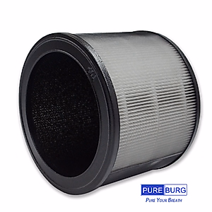 PUREBURG A231 A230 True HEPA Replacement Filters Compatible with Winix A230 A231 PlasmaWave Air Purifiers, Filter O, 1712-0100-00, H13 3-Stage Filtration Activated Carbon Air Clean Dust VOCs,2-Pack