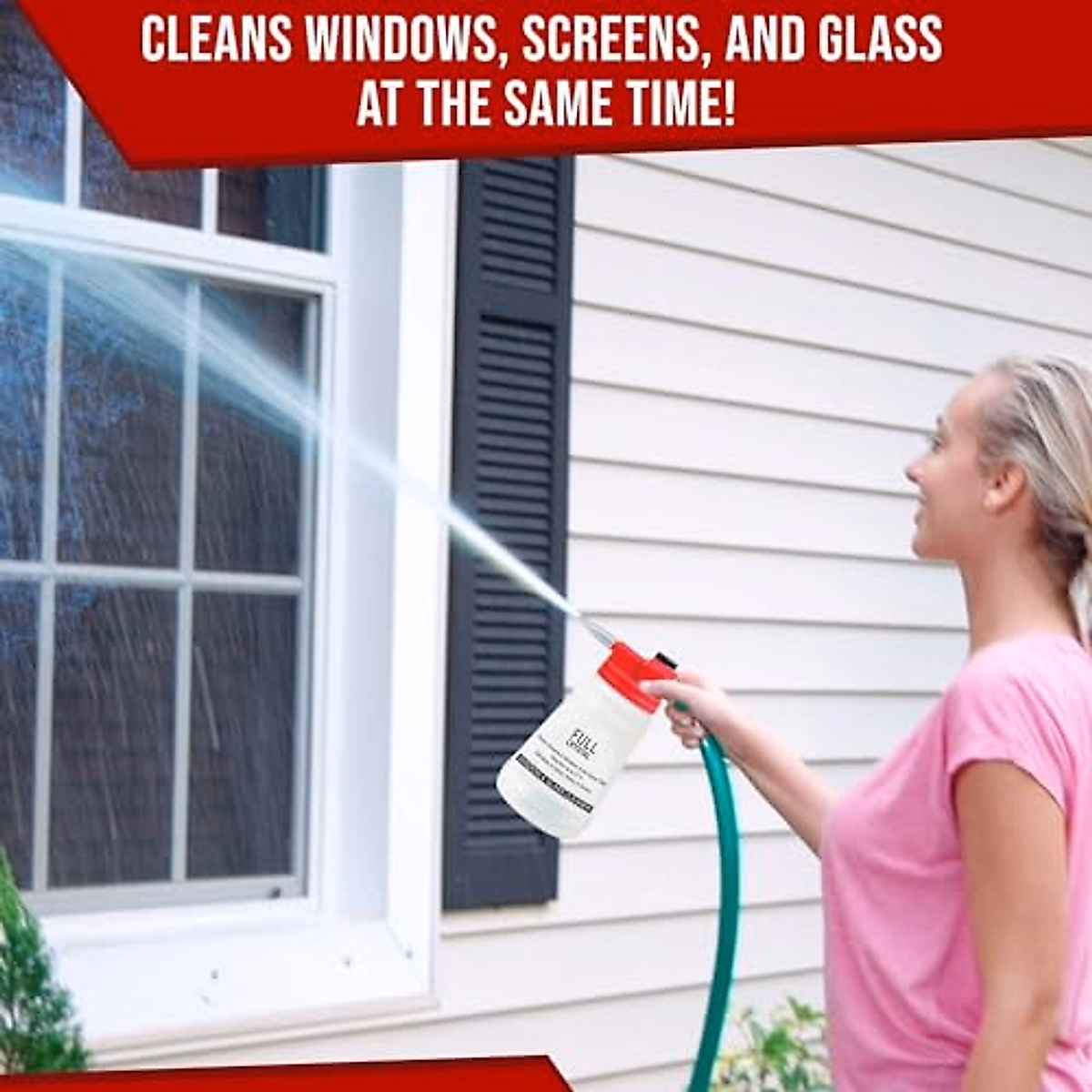 Full Crystal Exterior Refill Kits-Crystal Powder Outdoor Cleaner Packets Non-Toxic, No Scrub, No Rinse Cleaning Solution 8oz. Refill Kit Parent (16oz)