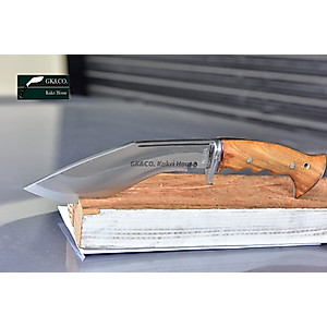 GK&CO. Kukri House Genuine kukri/khukuri - 6 Inch Iraqi Panawal Angkhola Gripper Handle White Sheath Hand Made in Nepal…