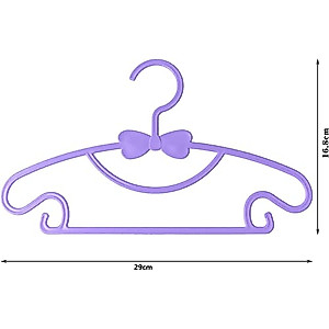 Plastic Kids Hanger,30 Pack Small Hanger Toddler Hangers for Laundry and Closet,Baby Coat Hanger Childrens Durable Hangers,Purple