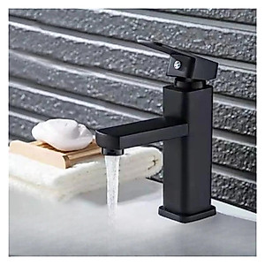 LIANTE Bathroom Faucets Hot and Cold Mixer Tap Deck Mounted Bathroom Basin Faucets Black Washbasin Sink Bathtub Faucet,Kitchen Faucet