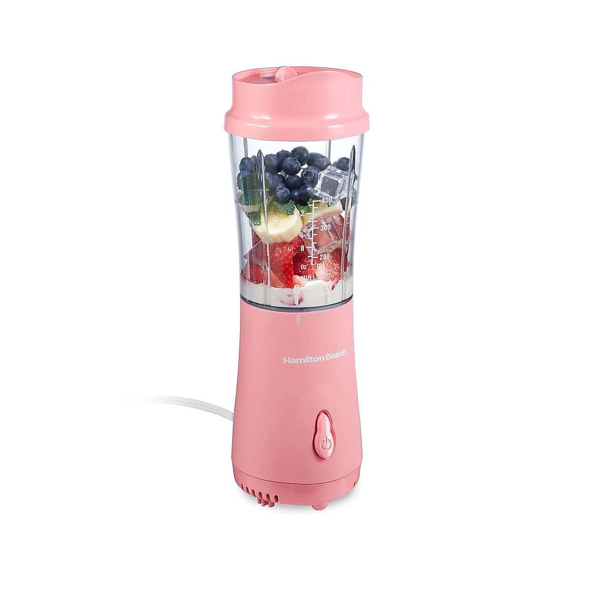 Hamilton Beach Portable Blenders for Shakes and Smoothies Bundle with 14 Oz BPA Free Travel Cups and Lids, Models 51171 and 51132
