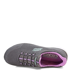SKECHERS Summits-Cool Classic Charcoal/Lavender 7.5 C - Wide