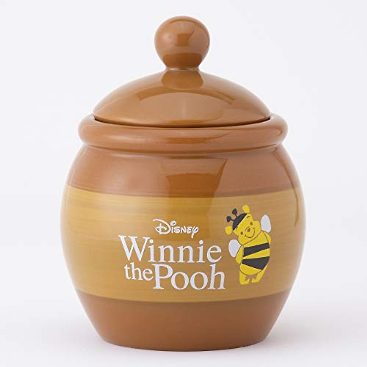 Disney SAN2883 Winnie the Pooh Honey Pot Canister Storage Container, Candy Container, Height 5.3 inches (13.5 cm), Winnie the Pooh Goods, Miscellaneous Goods, Interior, Tableware