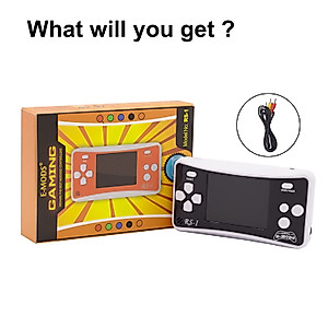 Handheld Games for Kids Adults 2.5" LCD Portable Retro Games Console Built in 162 Classic Electronic Video Games Player with TV Output - Travel Games for Birthday Xmas Gift (Black)