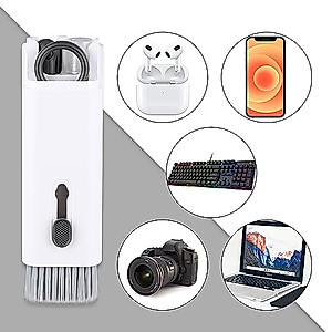 7-in-1 Electronic Cleaner Kit,Keyboard Cleaner,Laptop Cleaner Kit for Monitor, Cell Phone, Bluetooth,Headset, Lego, Airpods, Laptop Camera Lens (Black)