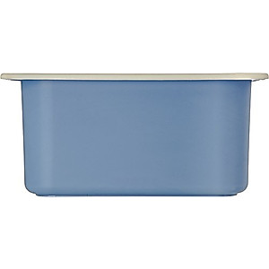Carlisle CM1101C1402 Coldmaster CoolCheck 6" Deep Half-Size Insulated Cold Food Pan, 6 Quart, Color Changing, White/Blue