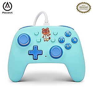 PowerA Nano Wired Controller for Nintendo Switch - Animal Crossing, Comfortable Ergonomics, Officially Licensed